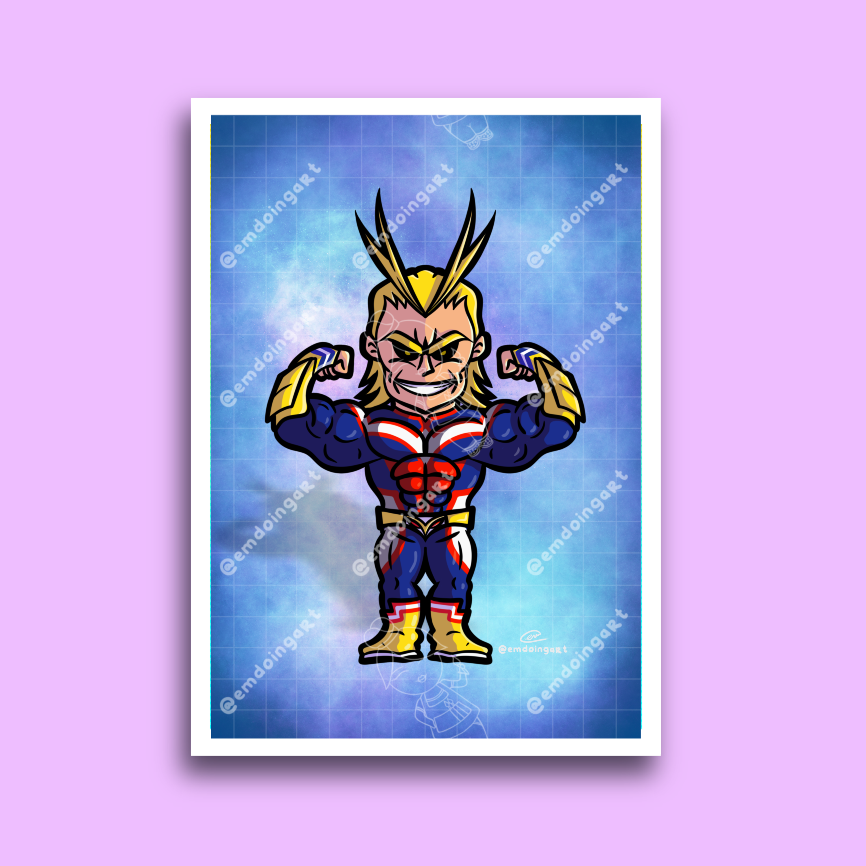 Go Plus Ultra! Art Print (MHA/All Might Inspired Fan Art) | emdoingart ...